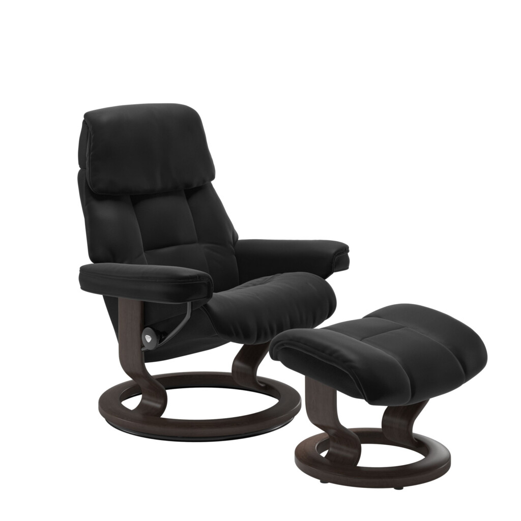 Stressless Ruby Classic m/skammel, Sort - Møbelmagasinet Nuuk